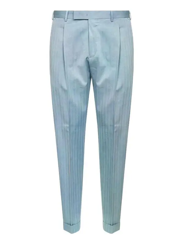 PT TORINO Pleated Trousers - Blue