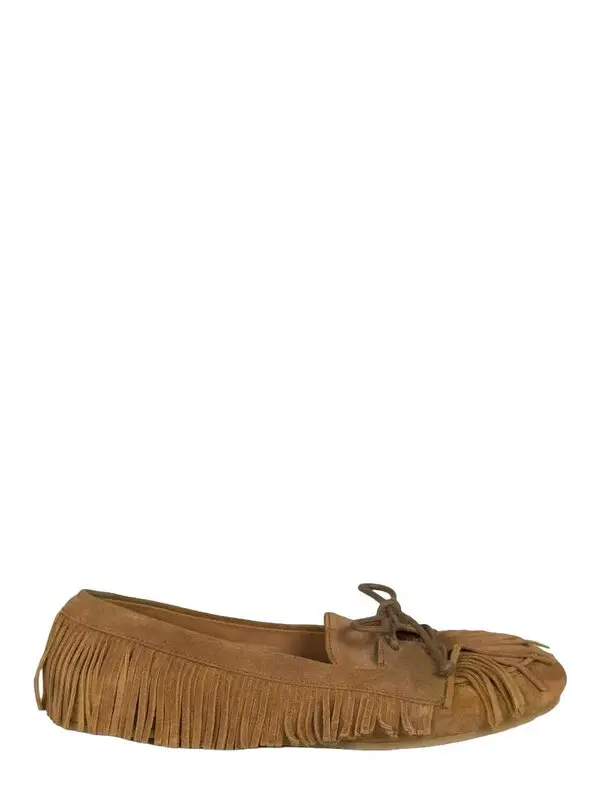 VIC MATIE Fringed Loafers - Brown