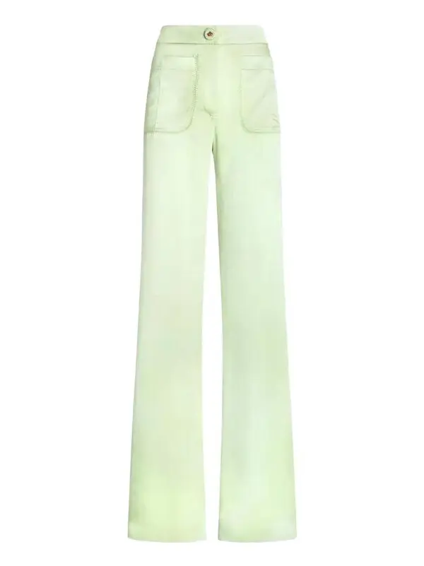 GENNY Patch-pocket Trousers - Green