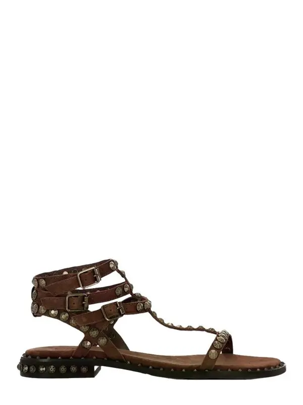 Ash Studded-strap Sandals - Brown