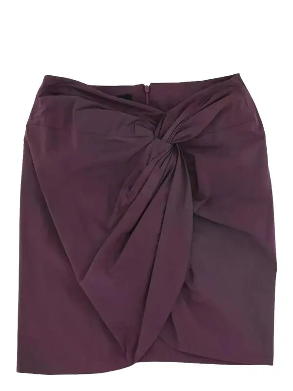 Federica Tosi Knotted Mini Skirt - Purple