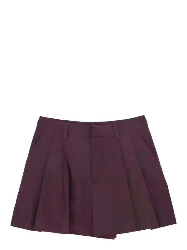 Federica Tosi Pleated Shorts - Purple