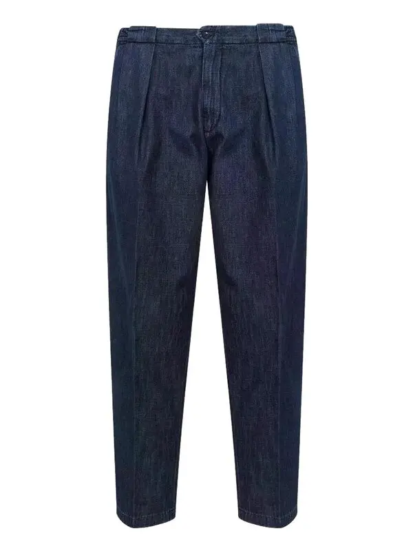 BRIGLIA 1949 Portobello Pleated Jeans - Blue
