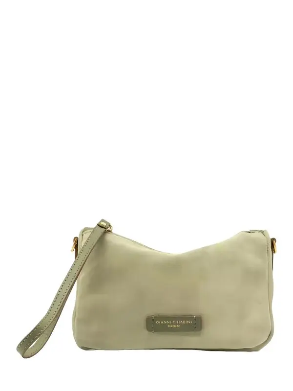 GIANNI CHIARINI Nora Suede Clutch - Green