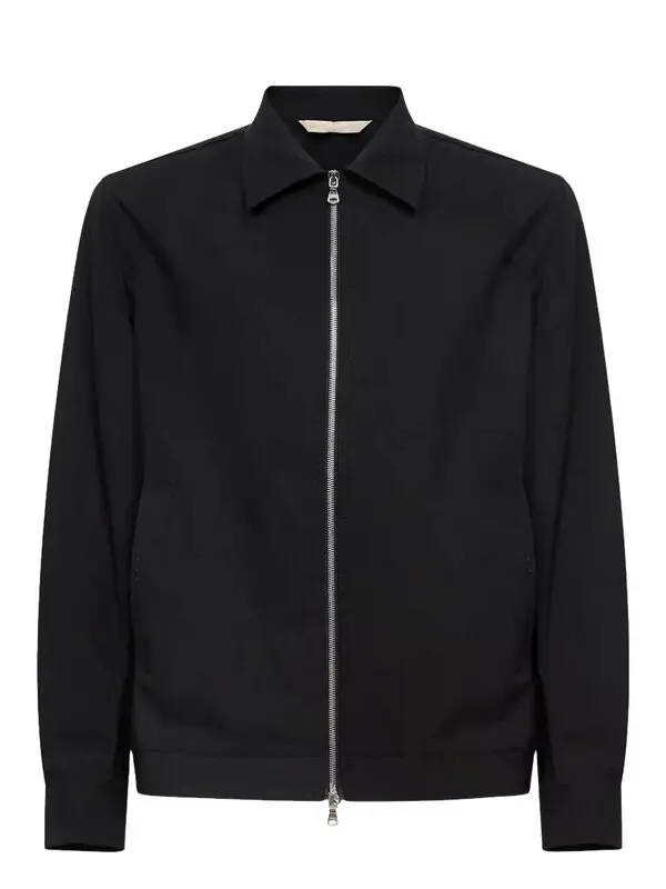 BRIGLIA 1949 Bill Zip-up Shirt Jacket - Black
