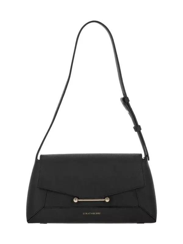 Strathberry Mosaic Leather Shoulder Bag - Black