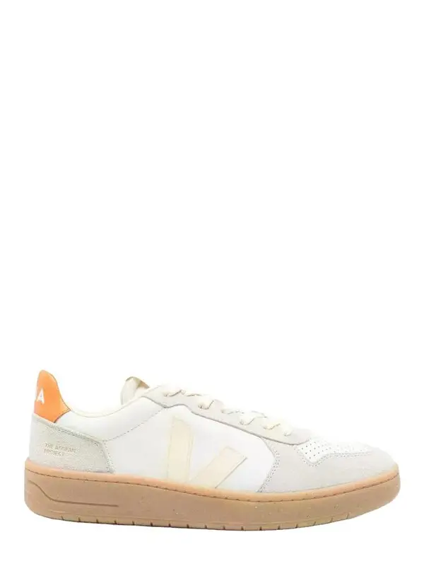 VEJA V-82 Suede Panelled Sneakers - Neutrals