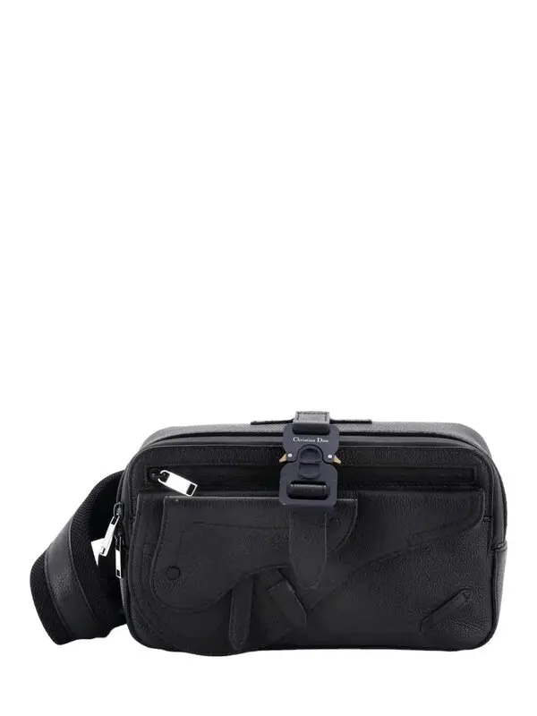 Dior Homme Saddle Leather Backpack - Black