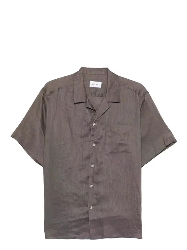 Sand Patch-pocket Shirt - Brown