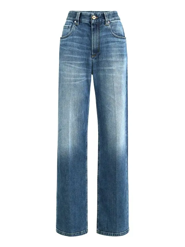 Brunello Cucinelli Straight Fit Jeans - Blue