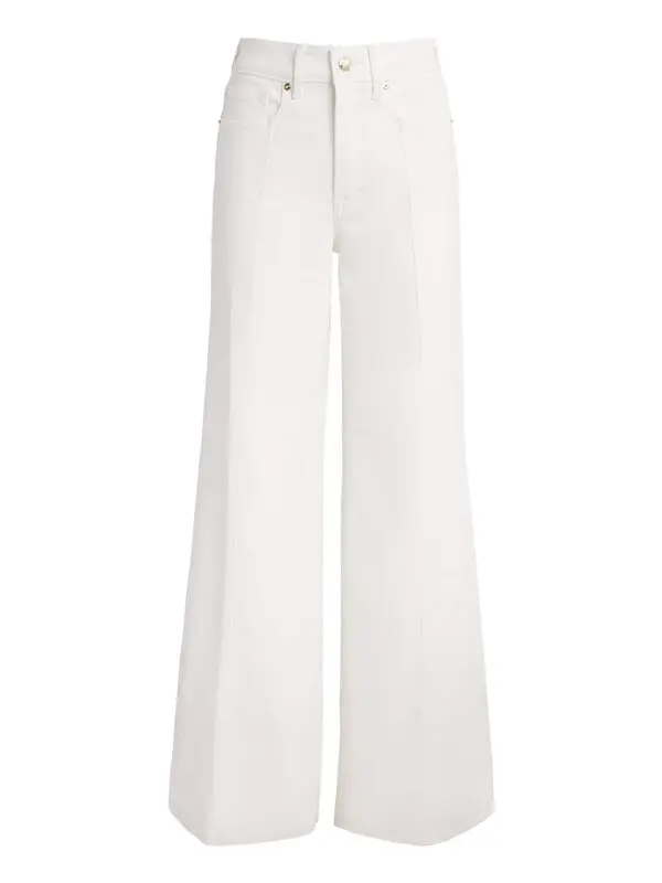 Good American Good Waist Palazzo Jeans - White