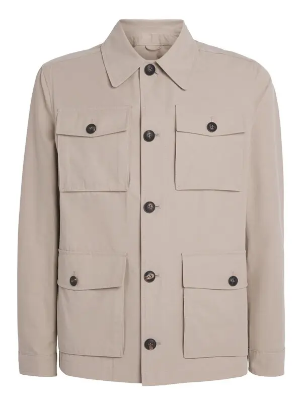 Pal Zileri Cotton-blend Field Jacket - Beige