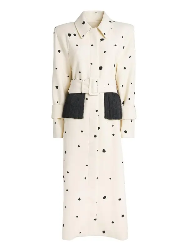 Camilla And Marc Spotted Ponza Coat - Ivory