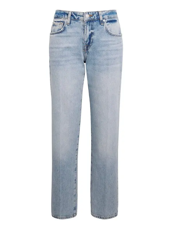 7 For All Mankind Calie Mid-rise Straight Jeans - Blue