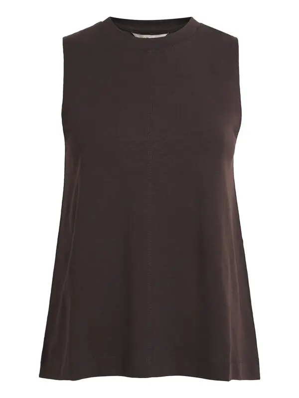 ME+EM Organic Cotton Swing Tank Top - Brown