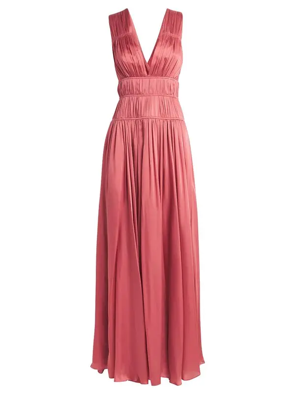 Ulla Johnson Silk Boheme Gown - Pink