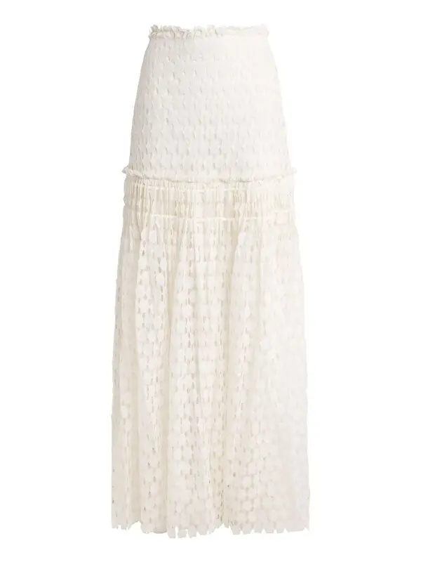 Ulla Johnson Lace Aris Maxi Skirt - White