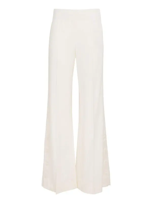 Sandro Flared Tailored Trousers - Beige