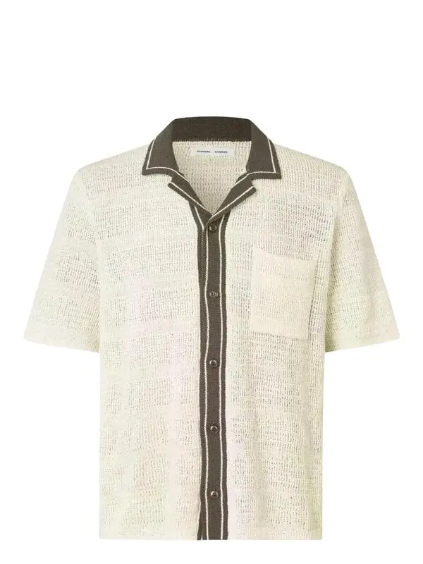 SAMSOE SAMSOE Chest-pocket Shirt - Neutrals