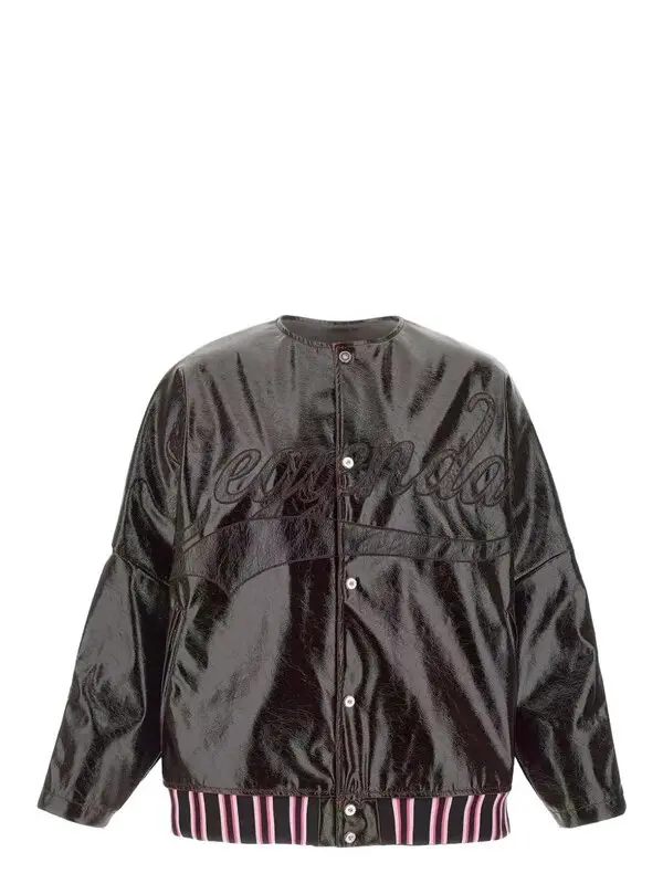 PDF Leggenda Due Embroidered Logo Jacket - Brown