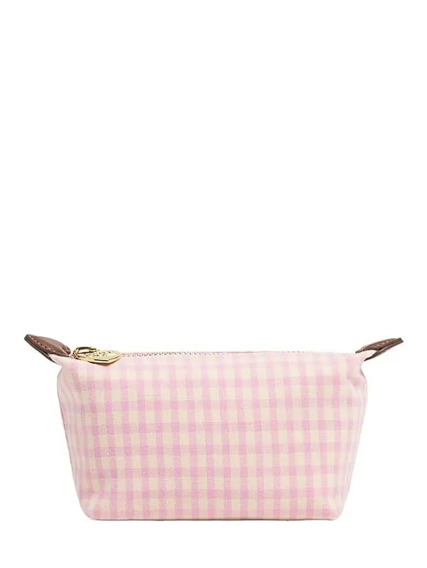 Stoney Clover Lane Mini Printed Pouchette - Pink Gingham