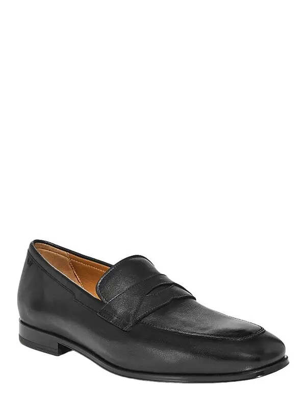 STUART WEITZMAN Classic Penny Loafers - Black