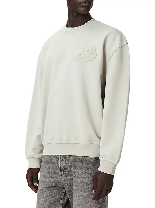 ALLSAINTS Insignia Crewneck Sweatshirt - Sea Green