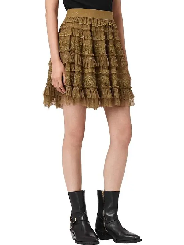 ALLSAINTS Arlea Mini Skirt - Butternut Brown