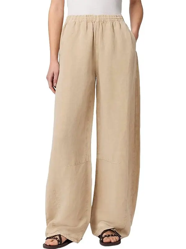 ALLSAINTS Jett Pull On Wide Leg Pants - Sand Brown