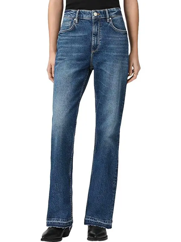 ALLSAINTS Fable High-rise Bootcut Jeans - Mid Indigo