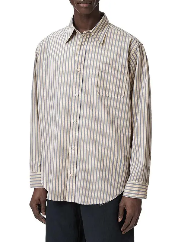 ALLSAINTS Roma Oversized Fit Shirt - Sherbert Yellow