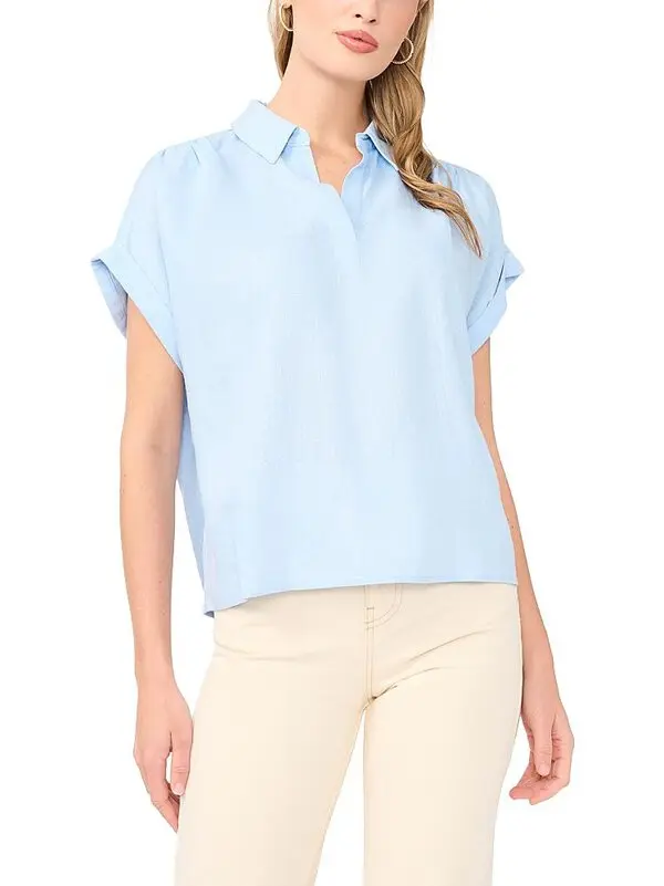 1.State Collared Top - Wind Surf