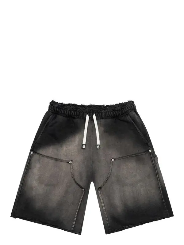 GODSPEED Carpenter Distressed Shorts - Black Sun Fade