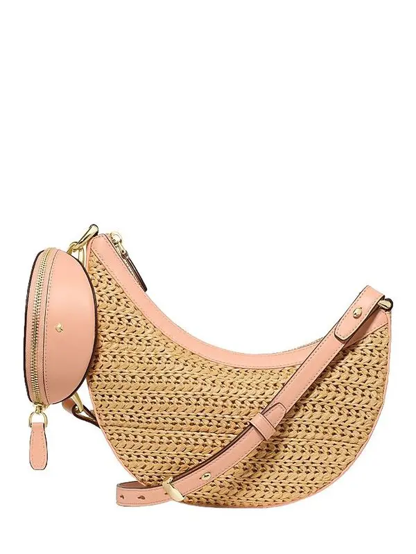 Kate Spade New York Duo Woven Crossbody - Light Canteloupe