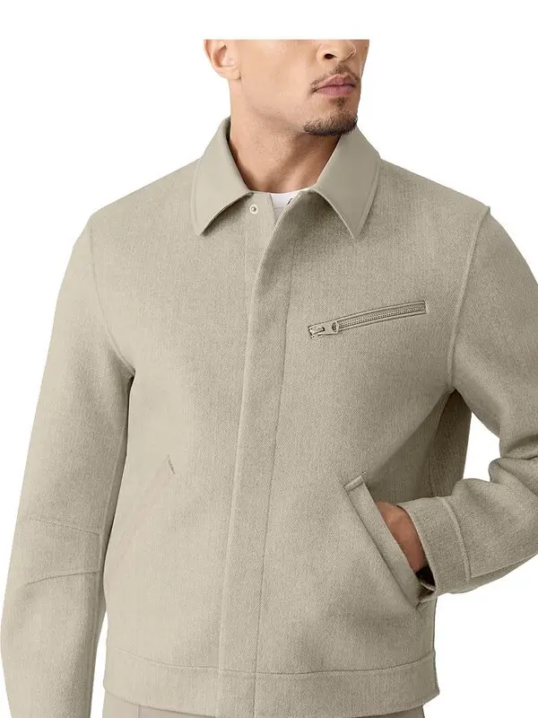 Mackage Double-face Wool Workwear Jacket - Taupe Mix