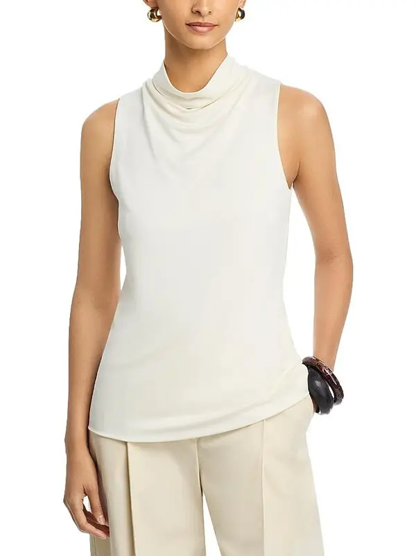 BOSS Ecary Cowlneck Top - Soft Cream