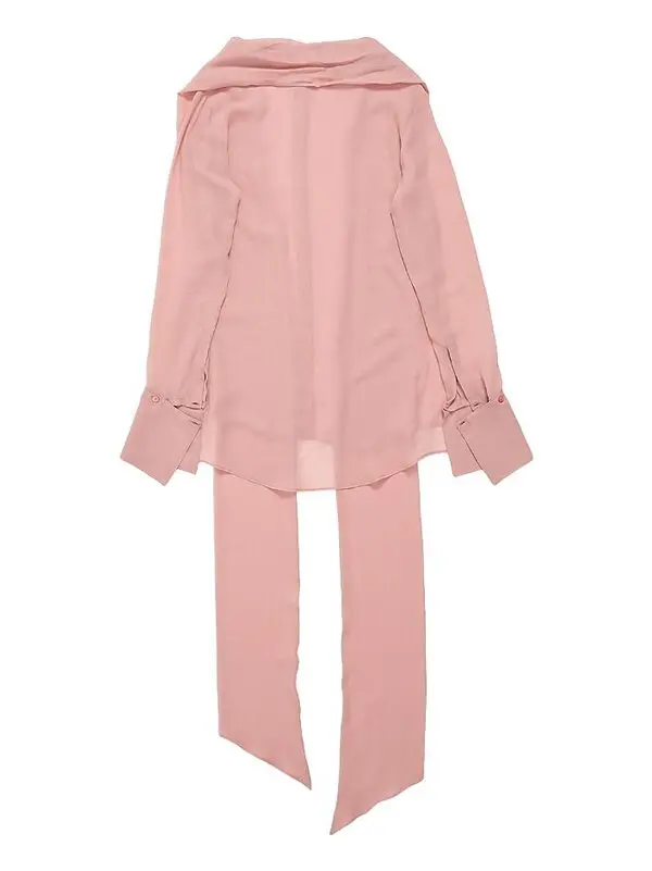 Acne Studios Silk Button-up Shirt - Blush Pink