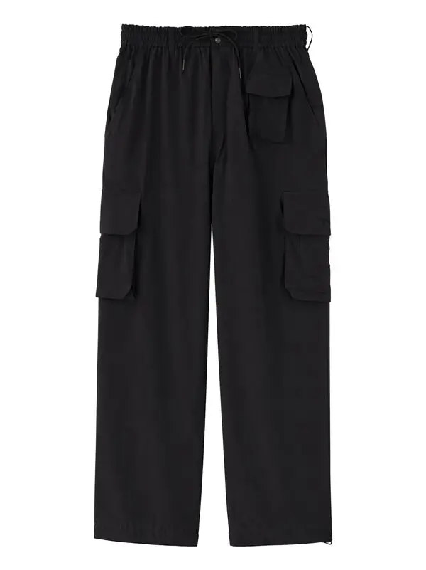 Y3 Cargo Trousers With Drawstring - Black
