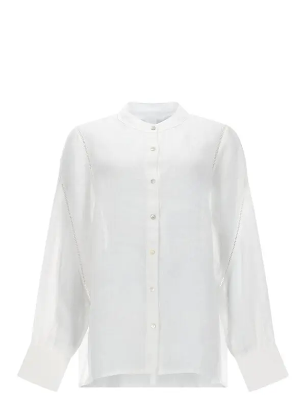 120% Lino Linen Shirt - White