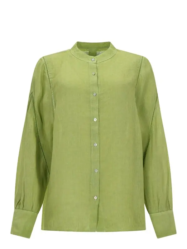 120% Lino Linen Shirt - Green