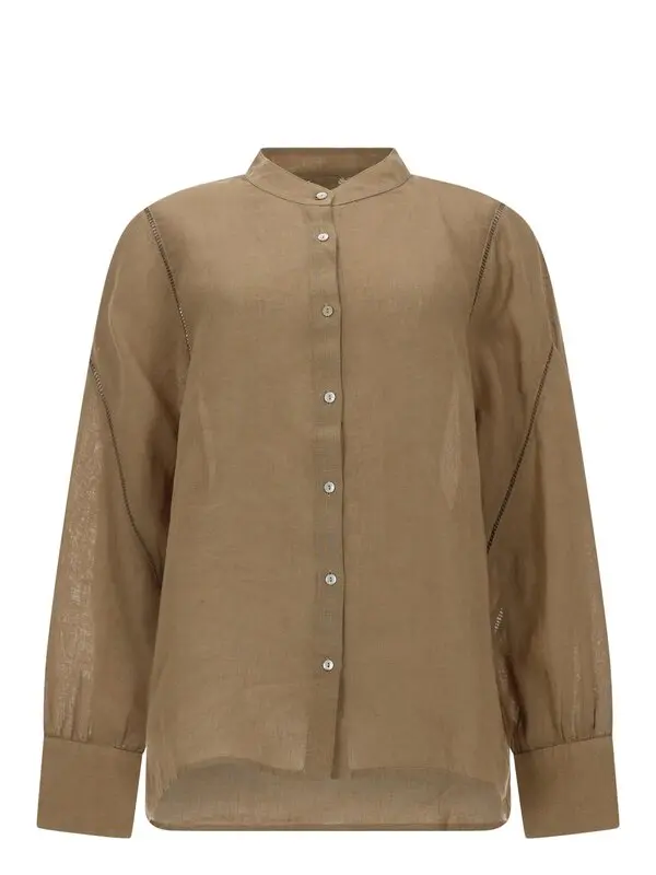120% Lino Linen Shirt - Beige