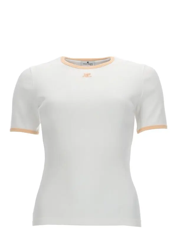 COURREGES Logo T-shirt - White