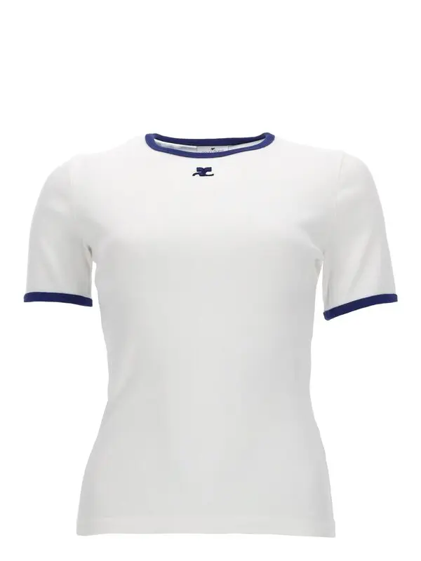 COURREGES Logo T-shirt - White
