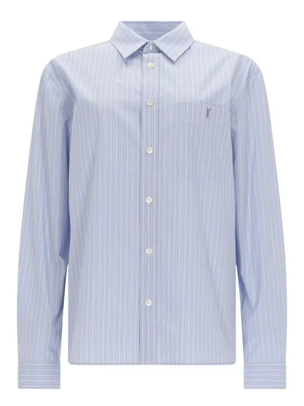 Saint Laurent Camicia "cassandre - Baby Blue