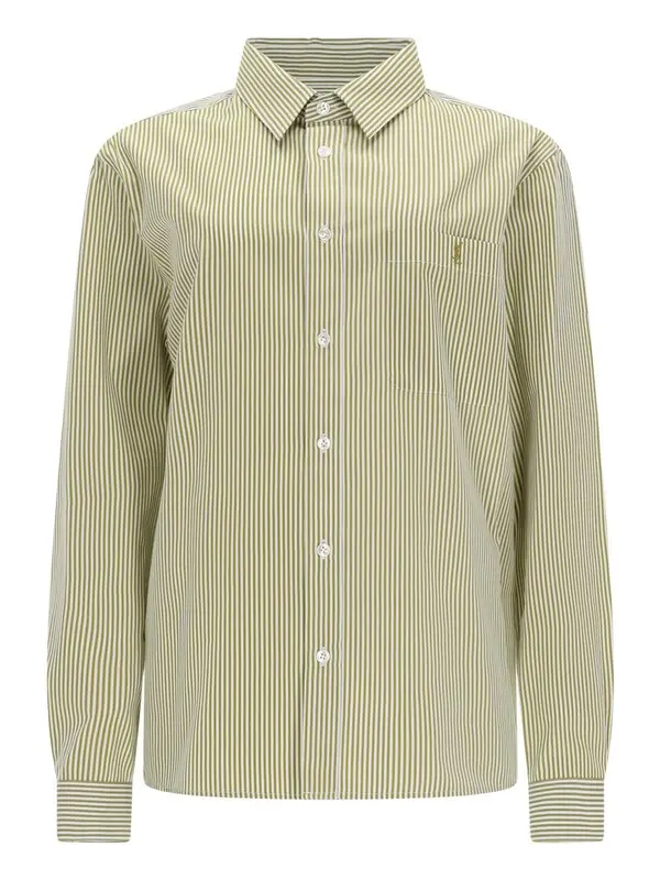 Saint Laurent Camicia "cassandre - Green