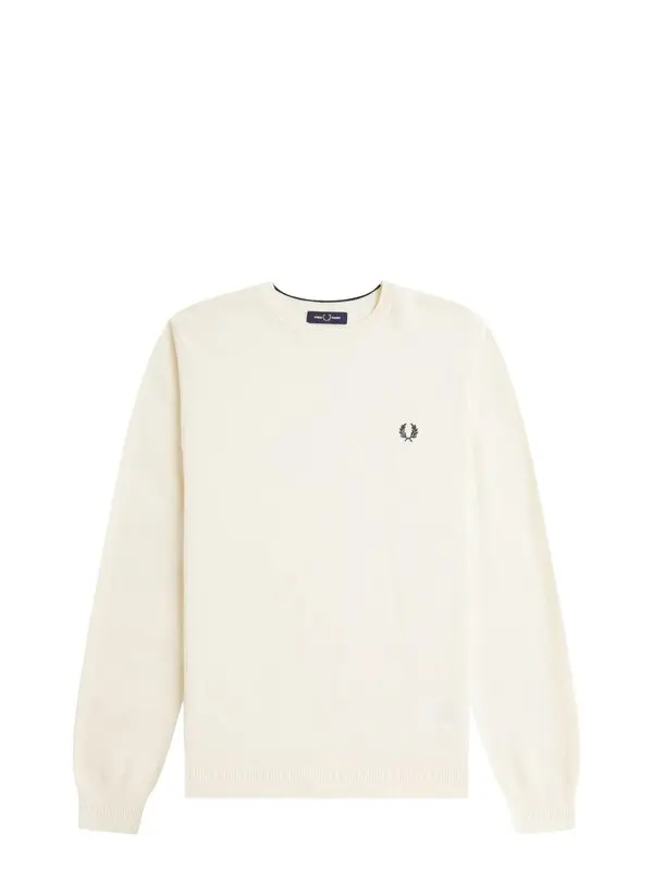 Fred Perry Logo Knit Top - Ivory