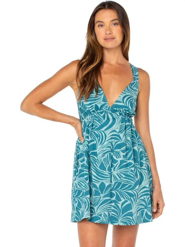 Roxy Wilder Coast Mini Dress - Dragonfly Sea Bloom