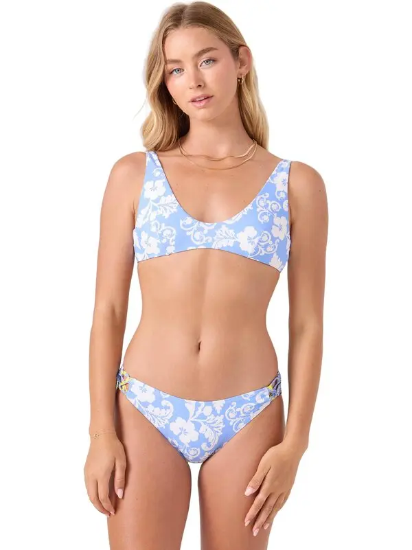 Roxy Golden Glow Reversible Scoop Bikini Top - Blugreen