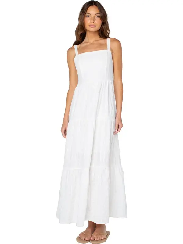 Roxy Clearwater Maxi Dress - Cloud Dancer Solid