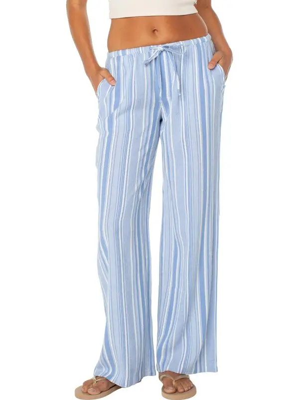 Roxy Iyla Printed Pant - Cornflower Blue Coastline Stripe